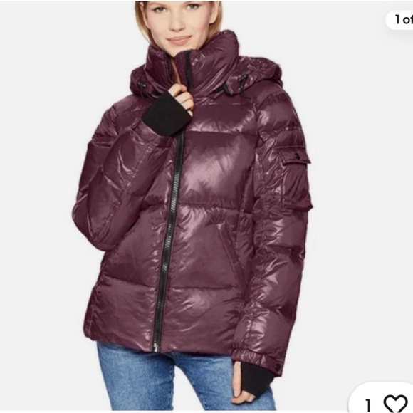 S13 NY | Jackets & Coats | New S3 Kylie Down Puffer Coat In Burgundy ...